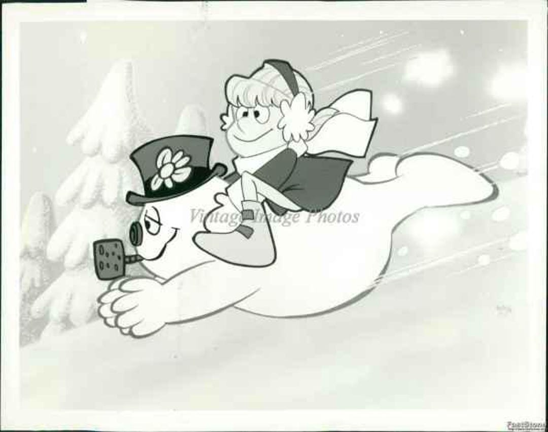 Rare Frosty the Snowman and Karen CBS Rankin Bass Movie Theater ...