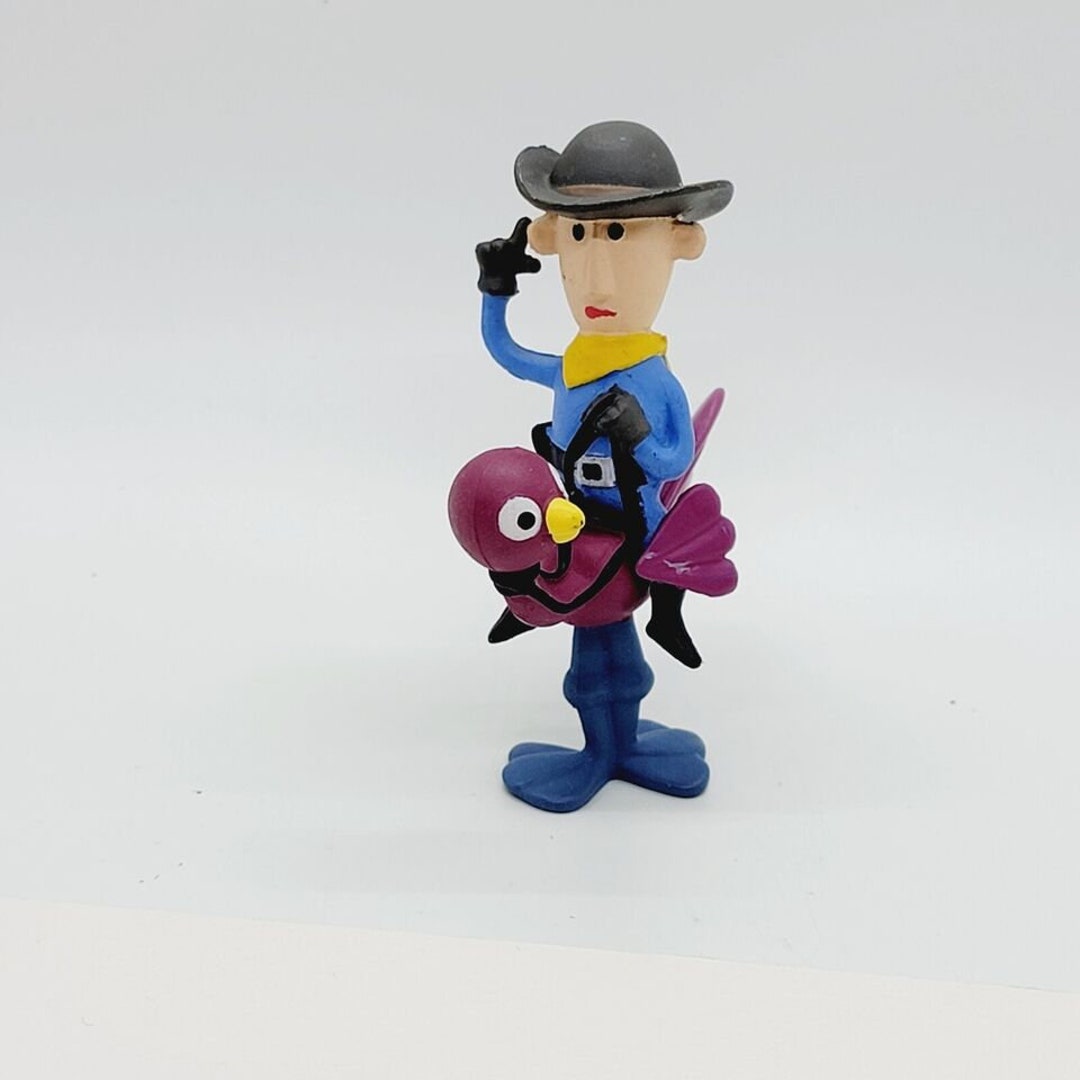 Cowboy Riding Ostrich Bird Memory Lane Figurine Loose Vintage Rudolph ...