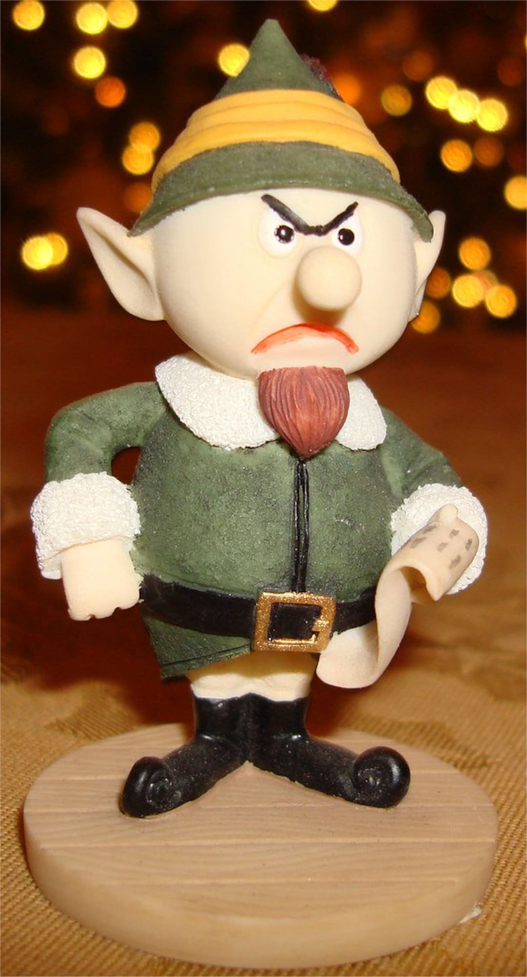 Rare HTF! Vintage Foreman Boss Chief Elf Elves Christmas Enesco 104547 ...
