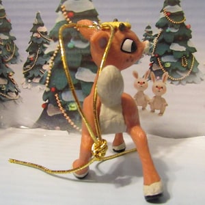 VERY RARE Memory Lane Elusive Fireball Ornament Vintage Rudolph ...