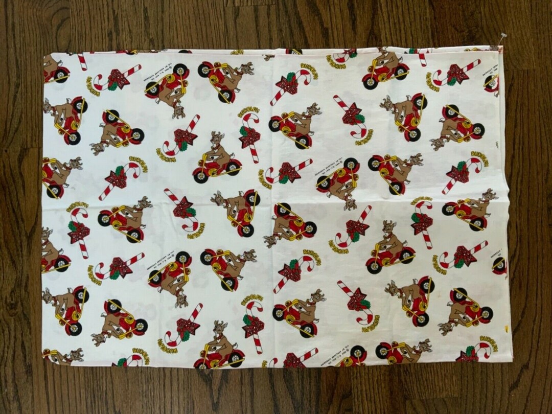 Vintage Rudolph Motorcycle Pillow Cover - R.L.M Robert May - 20x29.5 - Etsy
