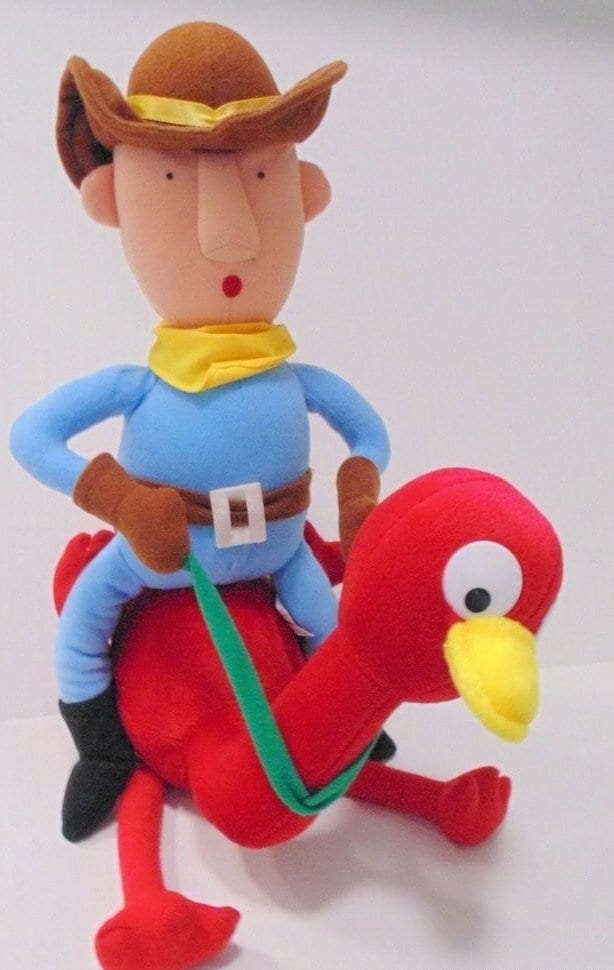 Vintage CVS Cowboy on Ostrich 17 Inch Plush Doll LE Rudolph Red Nose ...