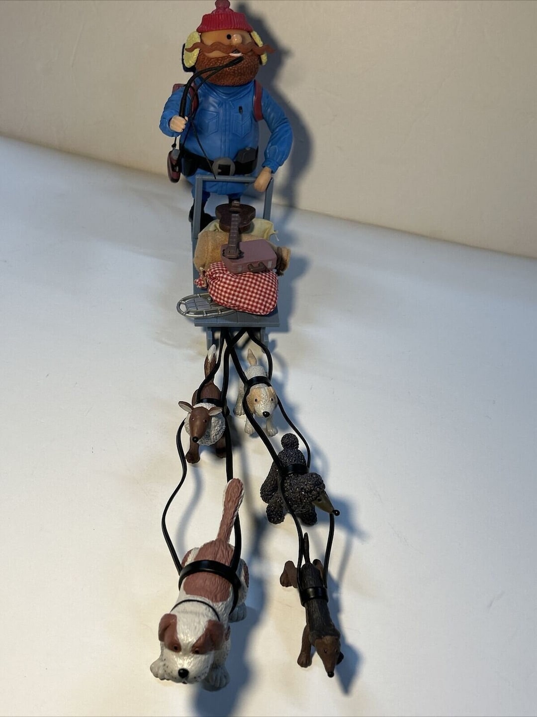 Vintage Rare! Memory Lane Prospector Miner Yukon Cornelius Dog Sled ...