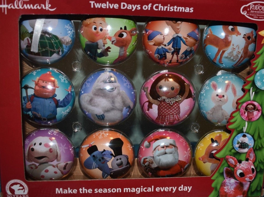 Numbered One Thru Twelve 12 Days of Christmas Ornaments in the Box ...