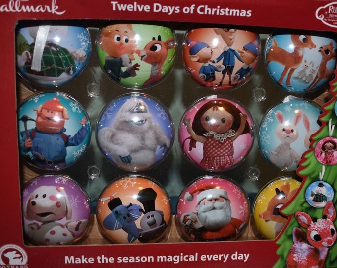 Numbered One Thru Twelve 12 Days of Christmas Ornaments in the Box ...