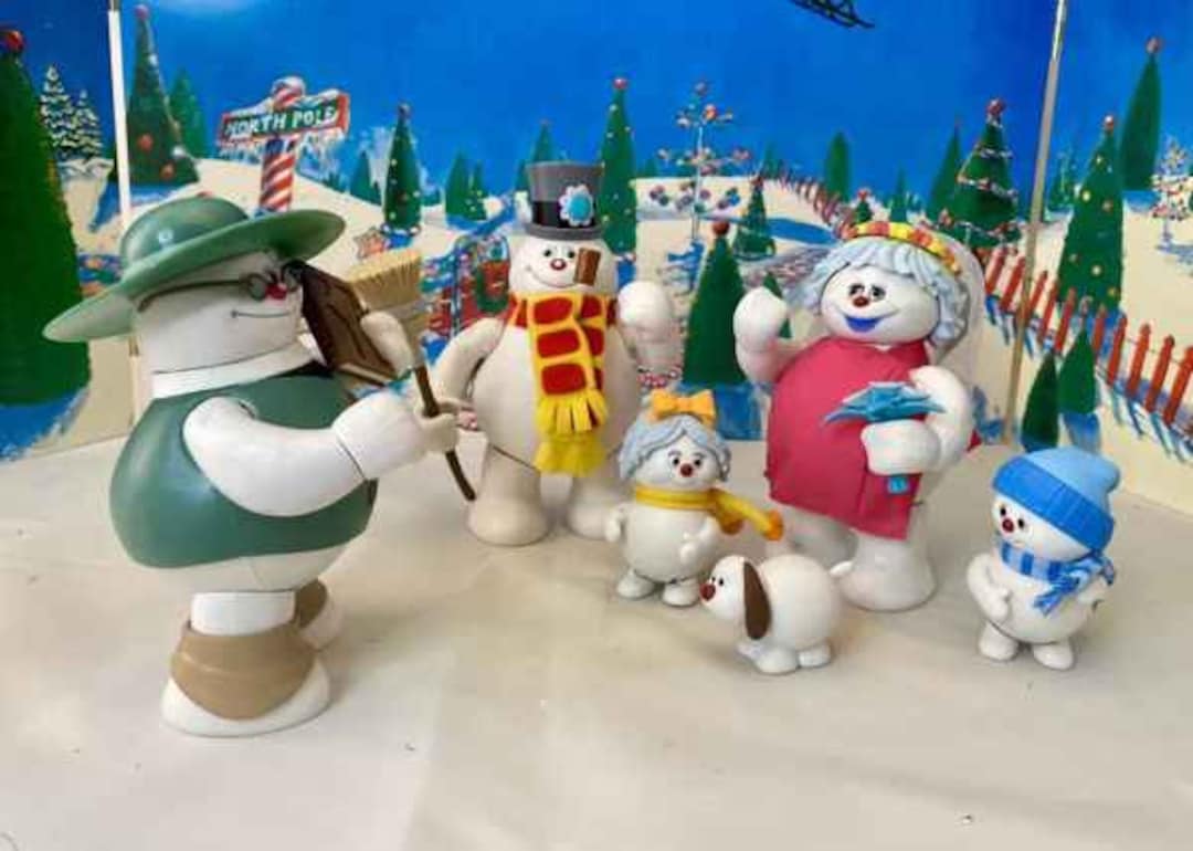 Rare Parson Brown Snowman Figurines: Forever Fun Frosty Friends Choose ...