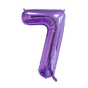 40inch Purple Foil Number Balloon, Birthdays Graduations Wedding Party ...
