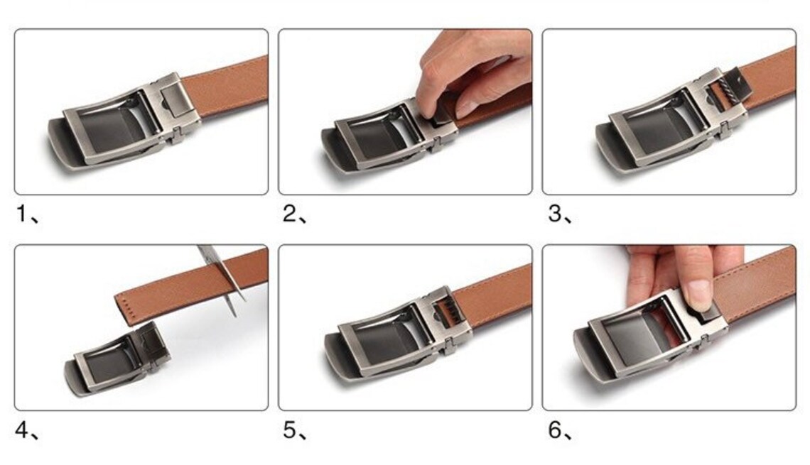 Men's Click Ratchet Belt Dress with Sliding Buckle | Etsy