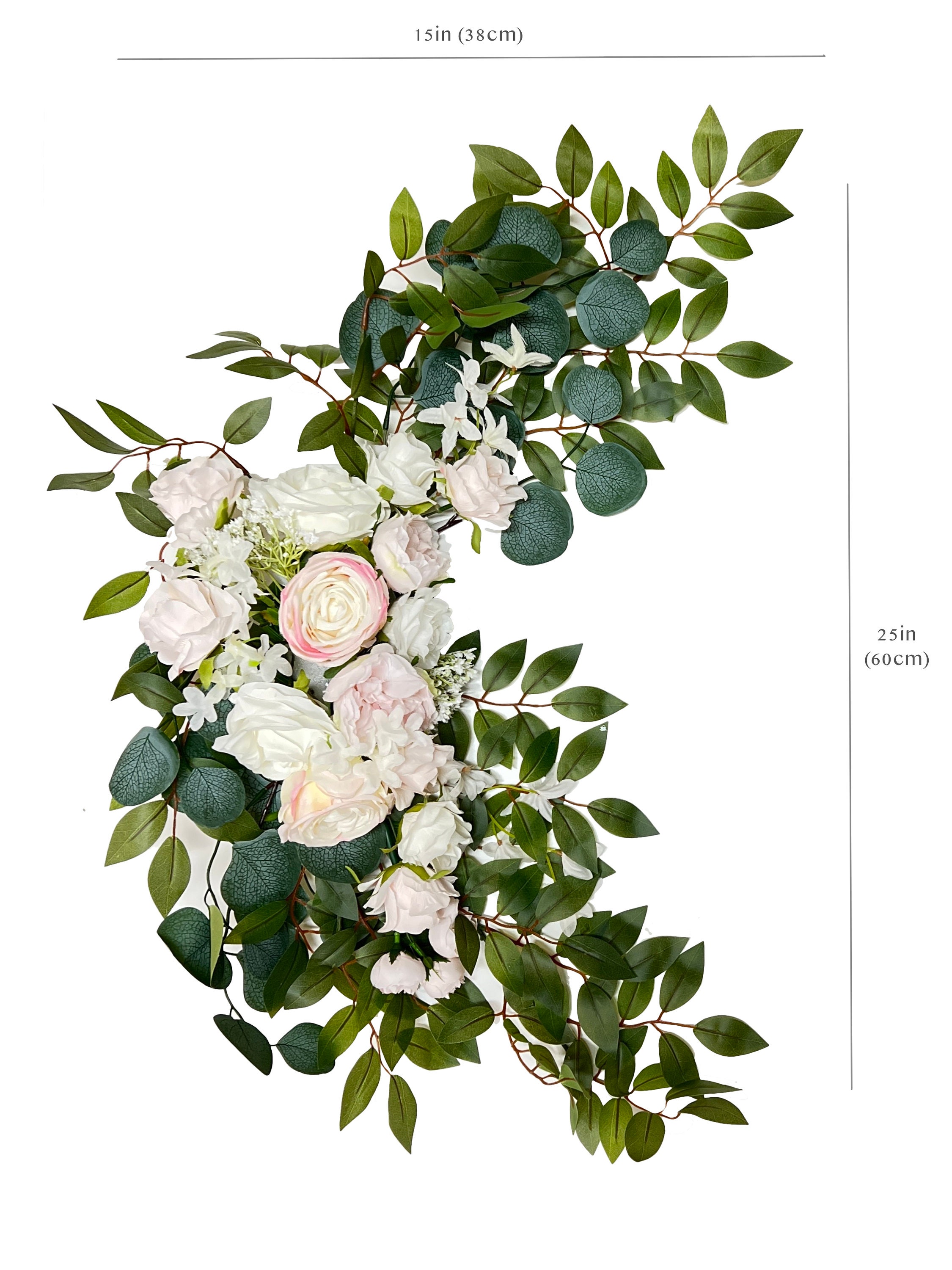 Wedding Arch Decor Artificial Flowers Rose White/pink - Etsy