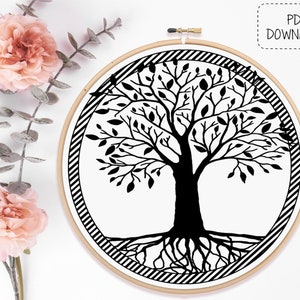 Hand Embroidery Pattern - PDF Download - 'tree of Life 2' (printable ...