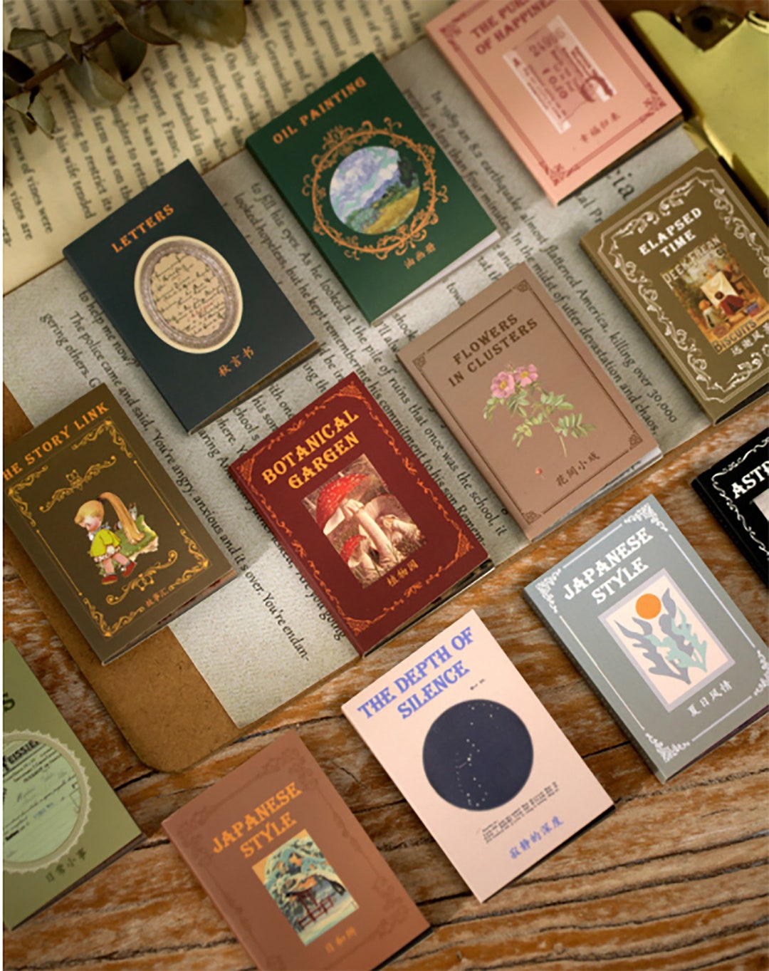 50 Sheets Retro Paper Mini Memo Booklet Mini Vintage Printed - Etsy