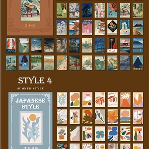 50 Sheets Retro Paper Mini Memo Booklet Mini Vintage Printed - Etsy