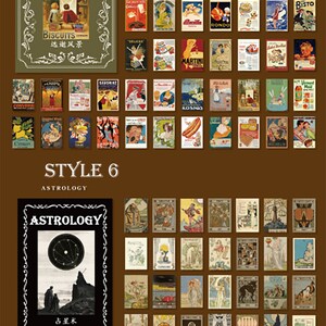 50 Sheets Retro Paper Mini Memo Booklet Mini Vintage Printed - Etsy