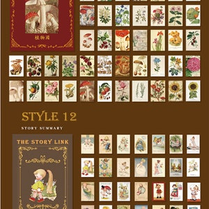 50 Sheets Retro Paper Mini Memo Booklet Mini Vintage Printed - Etsy