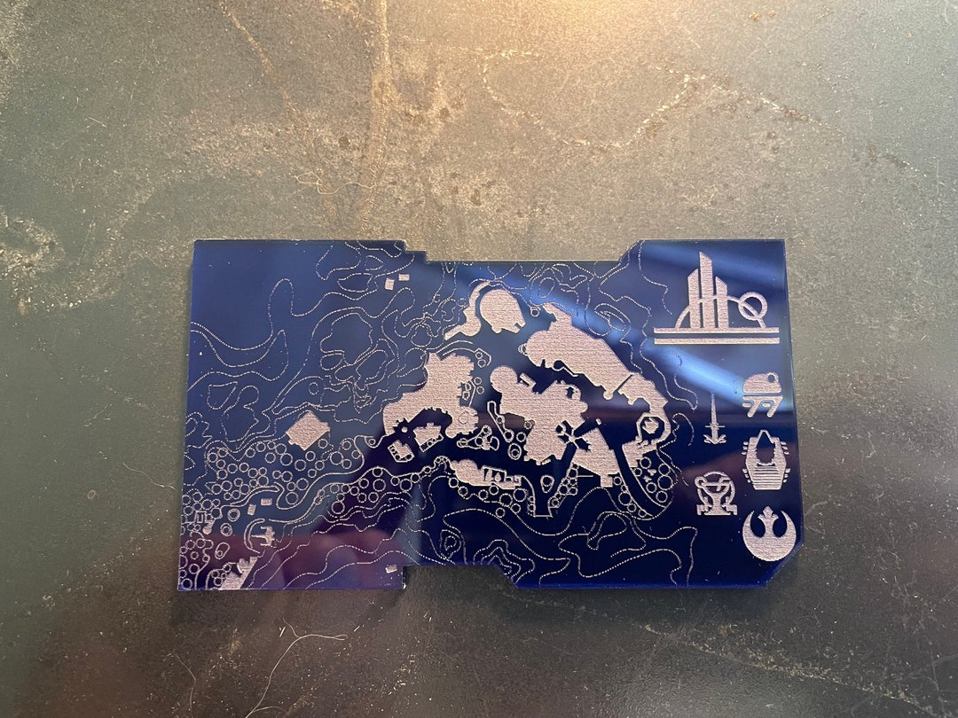 Black Spire Outpost Map Card Star Wars, Galaxys Edge, Batuu - Etsy