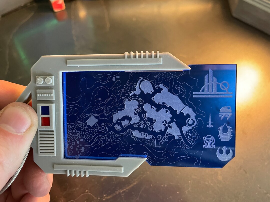 Black Spire Outpost Map Card With Cardholder Star Wars, Galaxys Edge ...