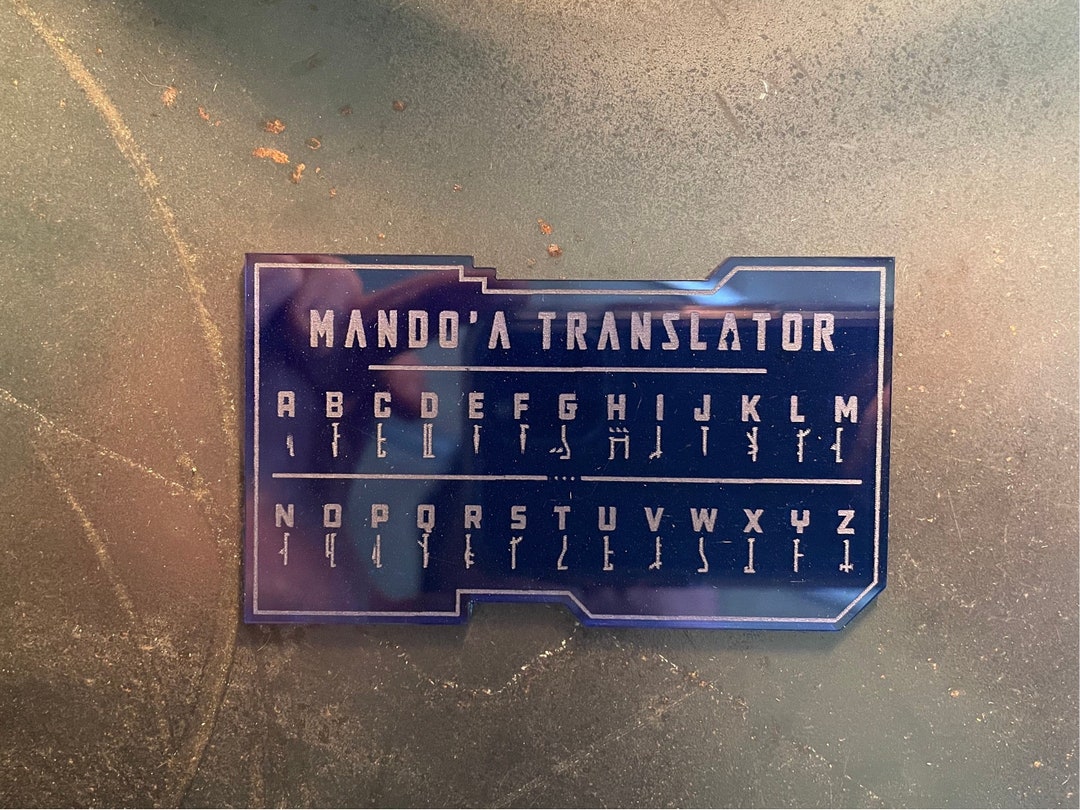 Mandalorian Translator Card Star Wars, Galaxys Edge, Cosplay - Etsy