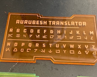 Star Wars Aurebesh Translator Slate Galaxy's Edge Batuu Black Spire ...