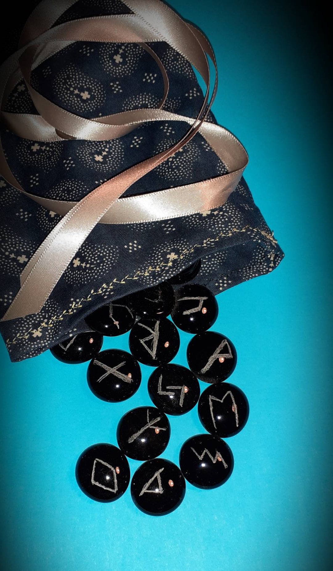 Hand Etched Glass Runes - Etsy