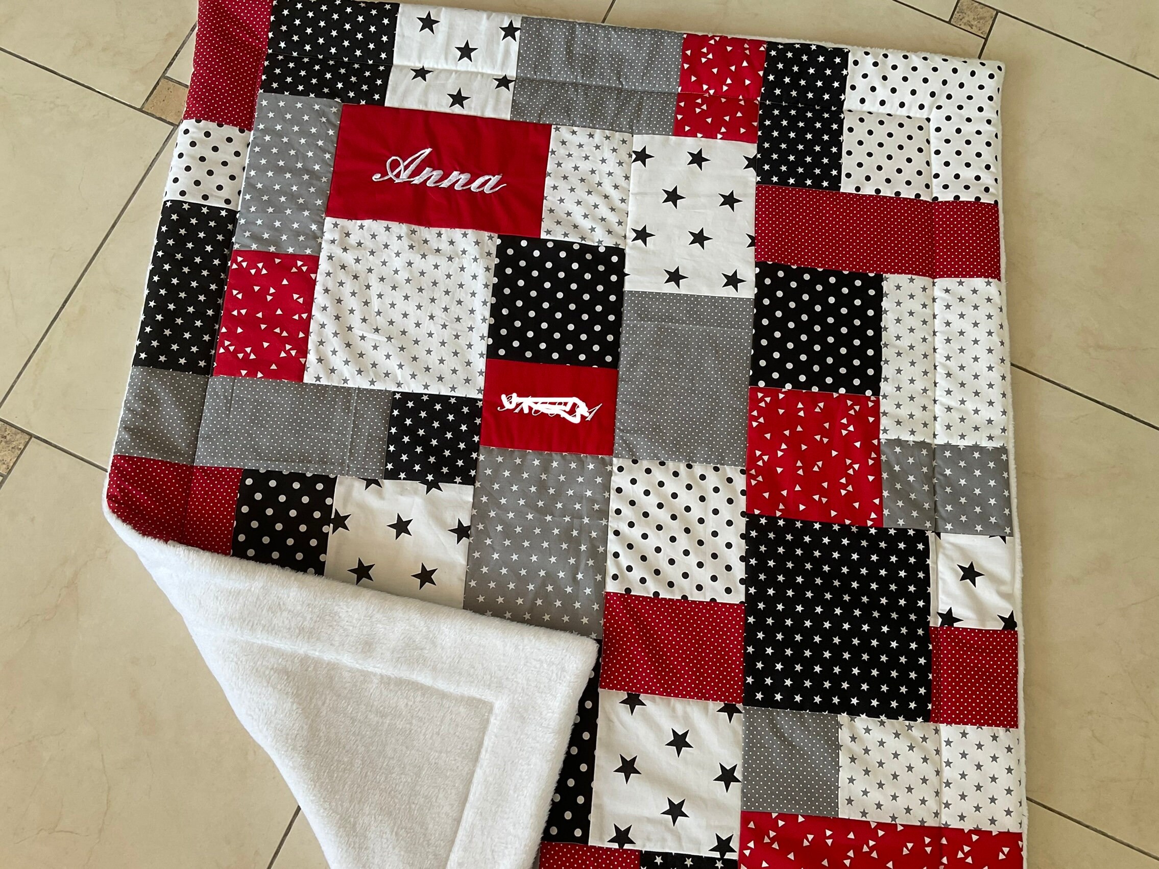 Patchworkdecke personalisiert - Etsy.de