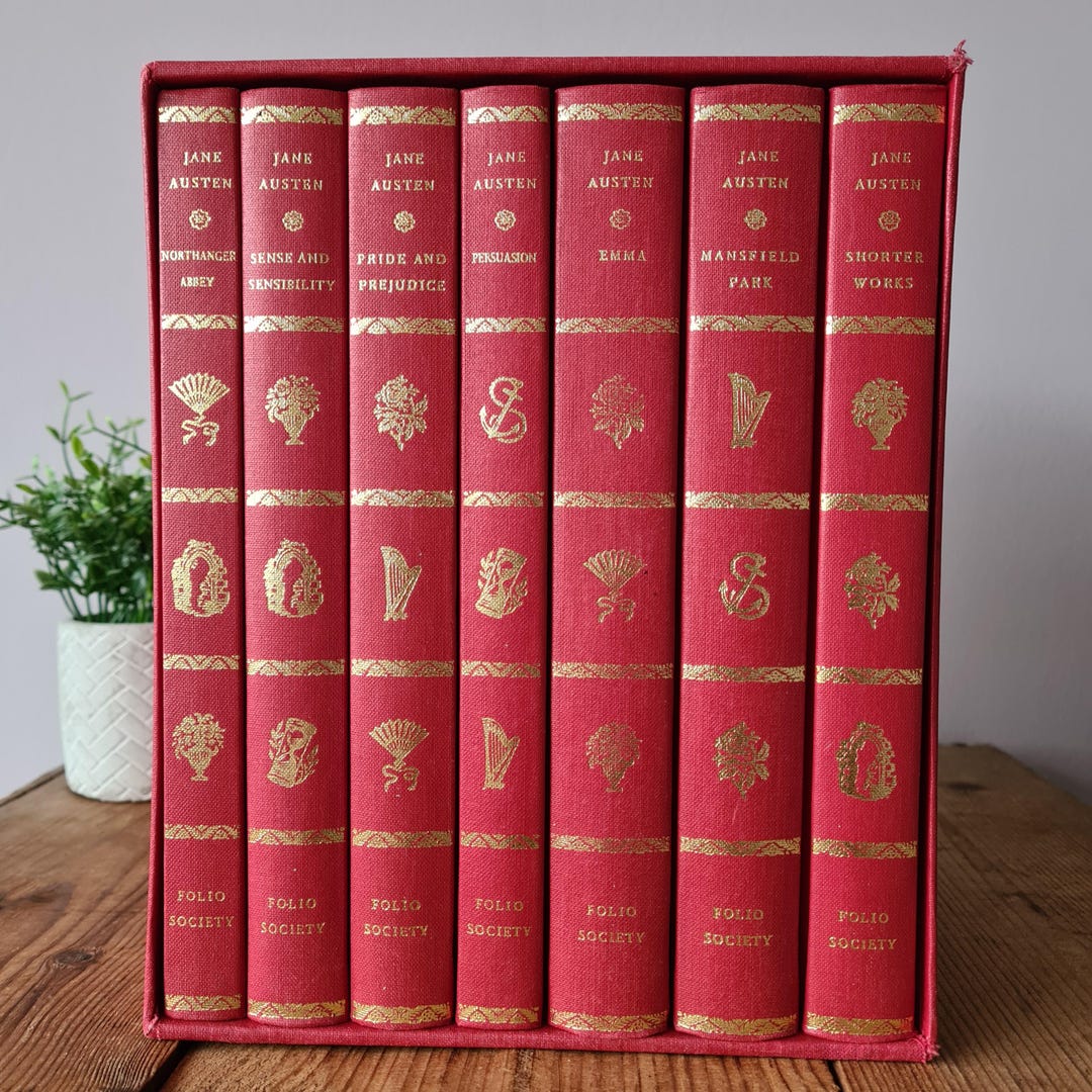 Complete Vintage Jane Austen Illustrated Folio Society Decorative ...