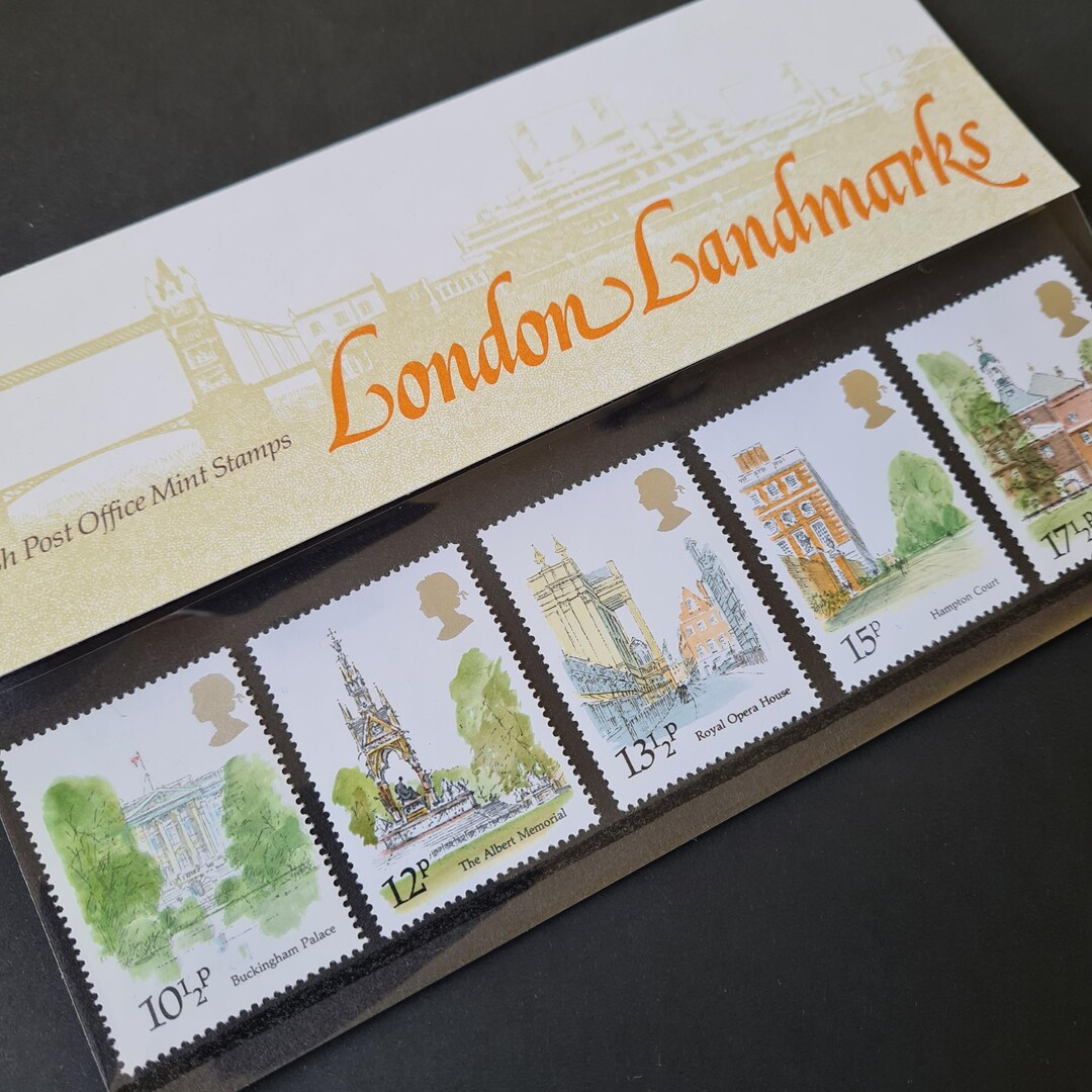 London Landmarks Mint Stamp Collection, Vintage Collectable Stamp ...