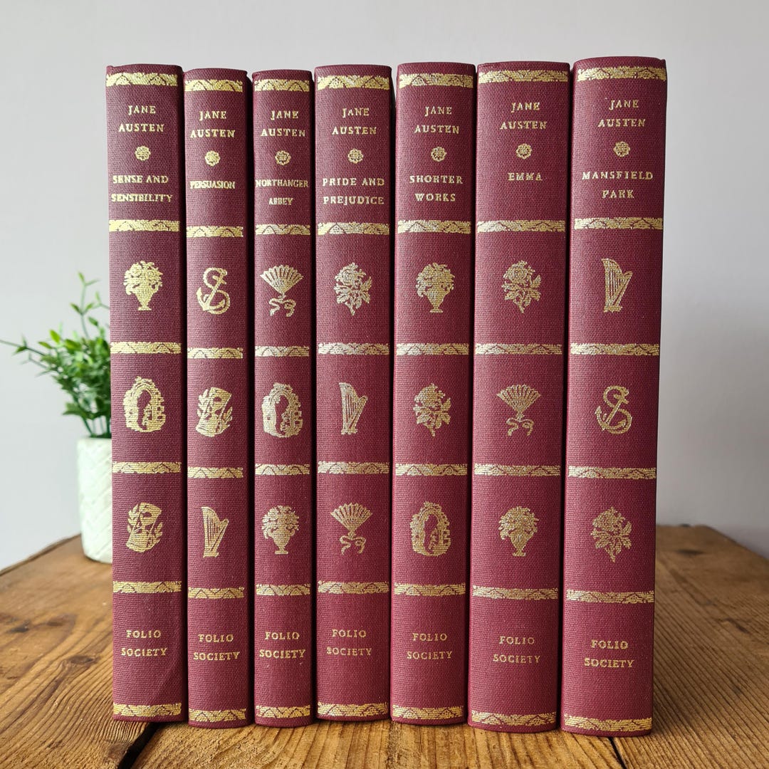 Complete Vintage Jane Austen Illustrated Folio Society Decorative ...