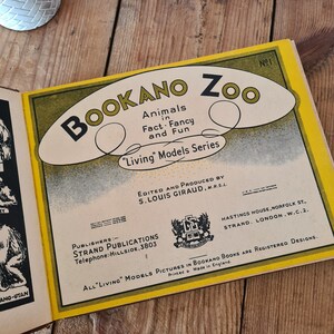 Vintage Children's Animal Zoo Pop-up Book, Bookano Zoo Animals in Fact ...