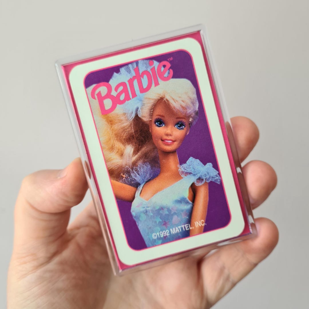 Barbie Fridge Magnet Featuring A Rare Vintage Barbie Playing Card ...