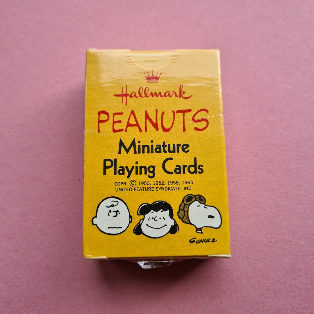 Peanuts Miniature Playing Cards Vintage Hallmark 1965, Vintage Still ...