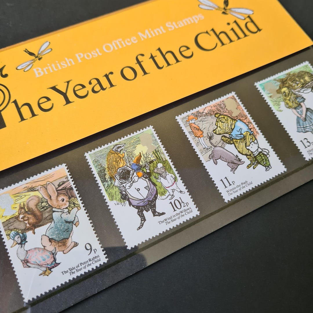 The Year of the Child Vintage Stamp Collection, Peter Rabbit Stamp ...