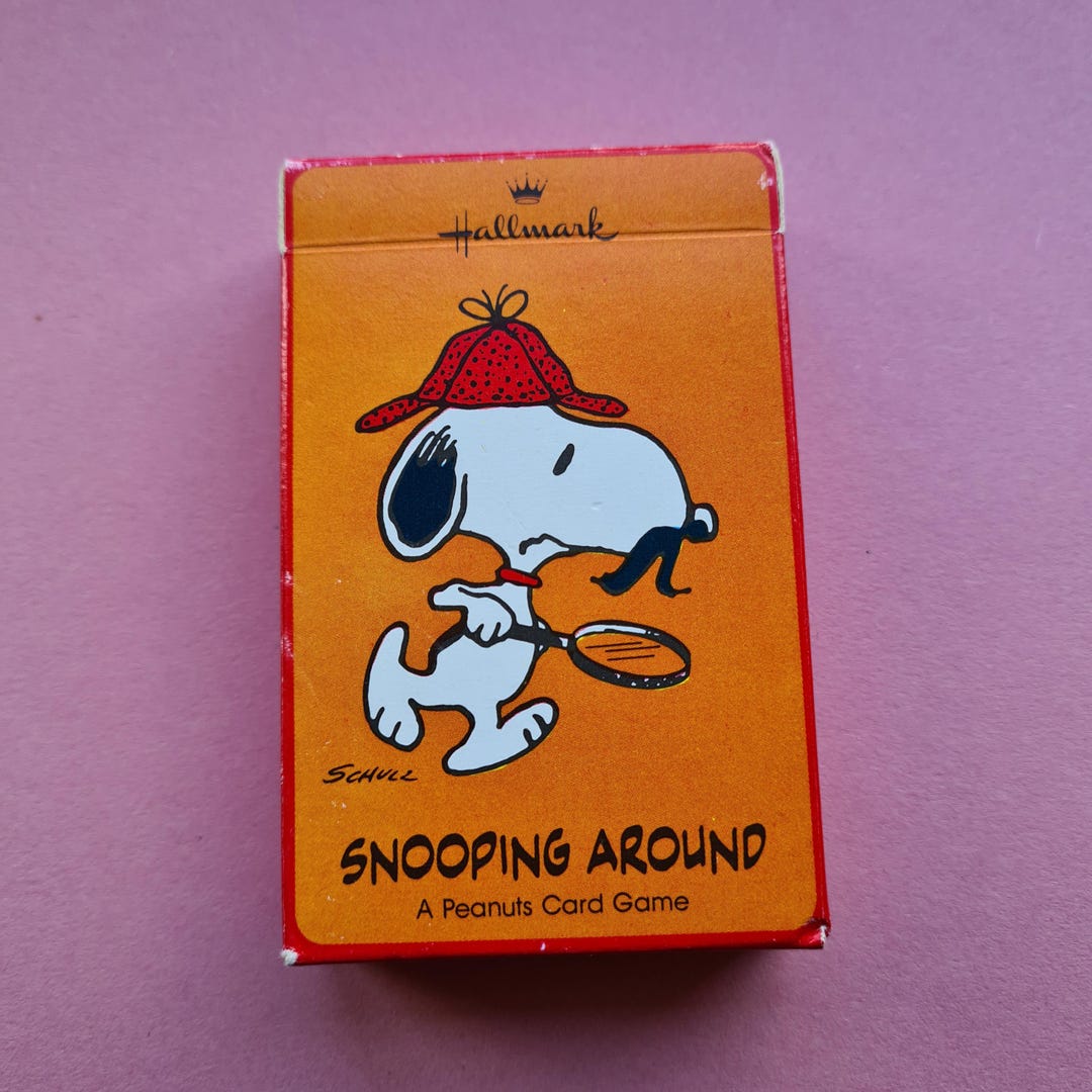 Snooping Around A Peanuts Card Game Vintage Hallmark 1958, Vintage ...