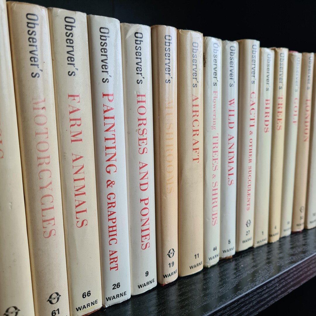 Vintage Observer Books With Dust Jackets, Choose Your Title, Observer's ...