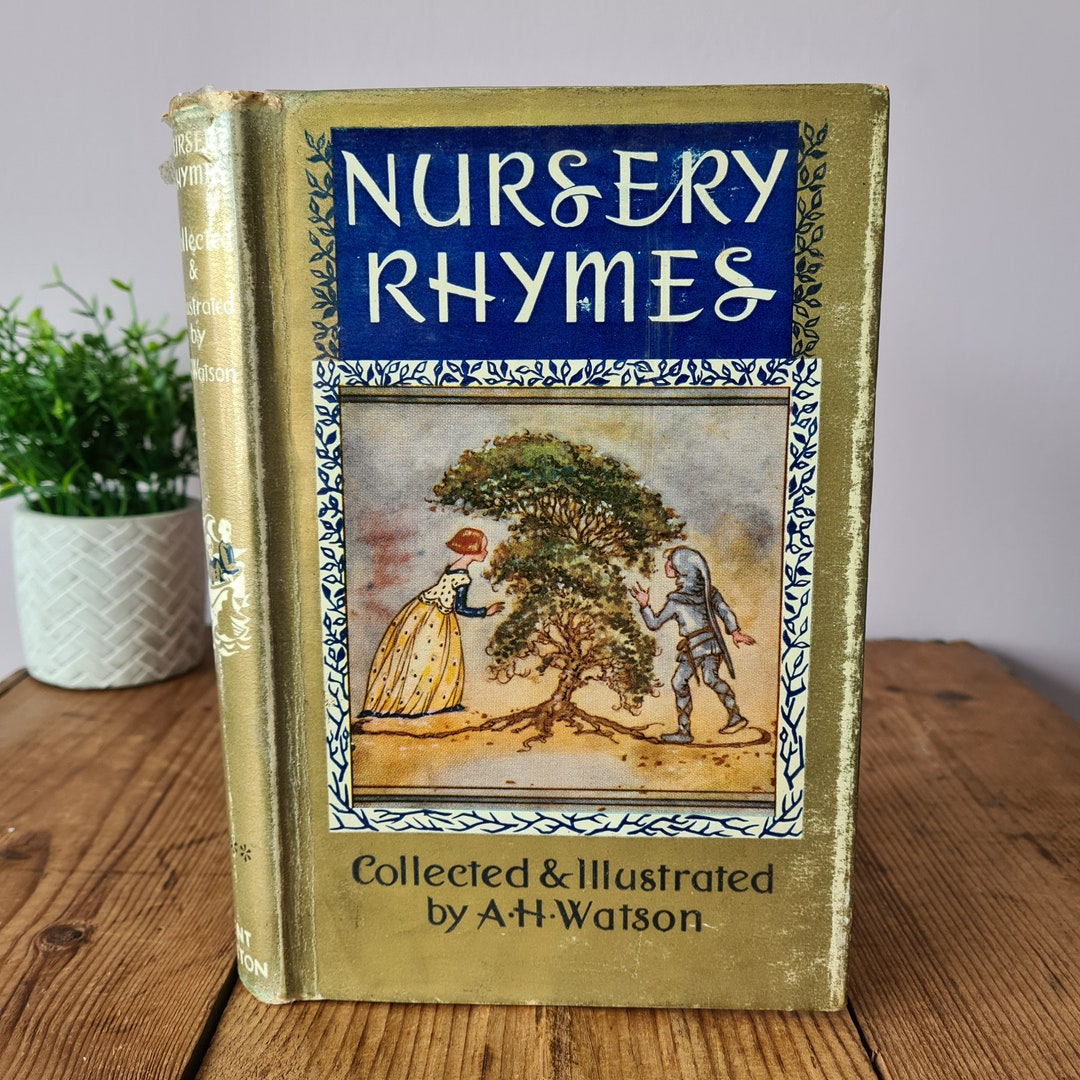 Nursery Rhymes by A.H. Watson, Vintage Illustrated Children's Nursery ...