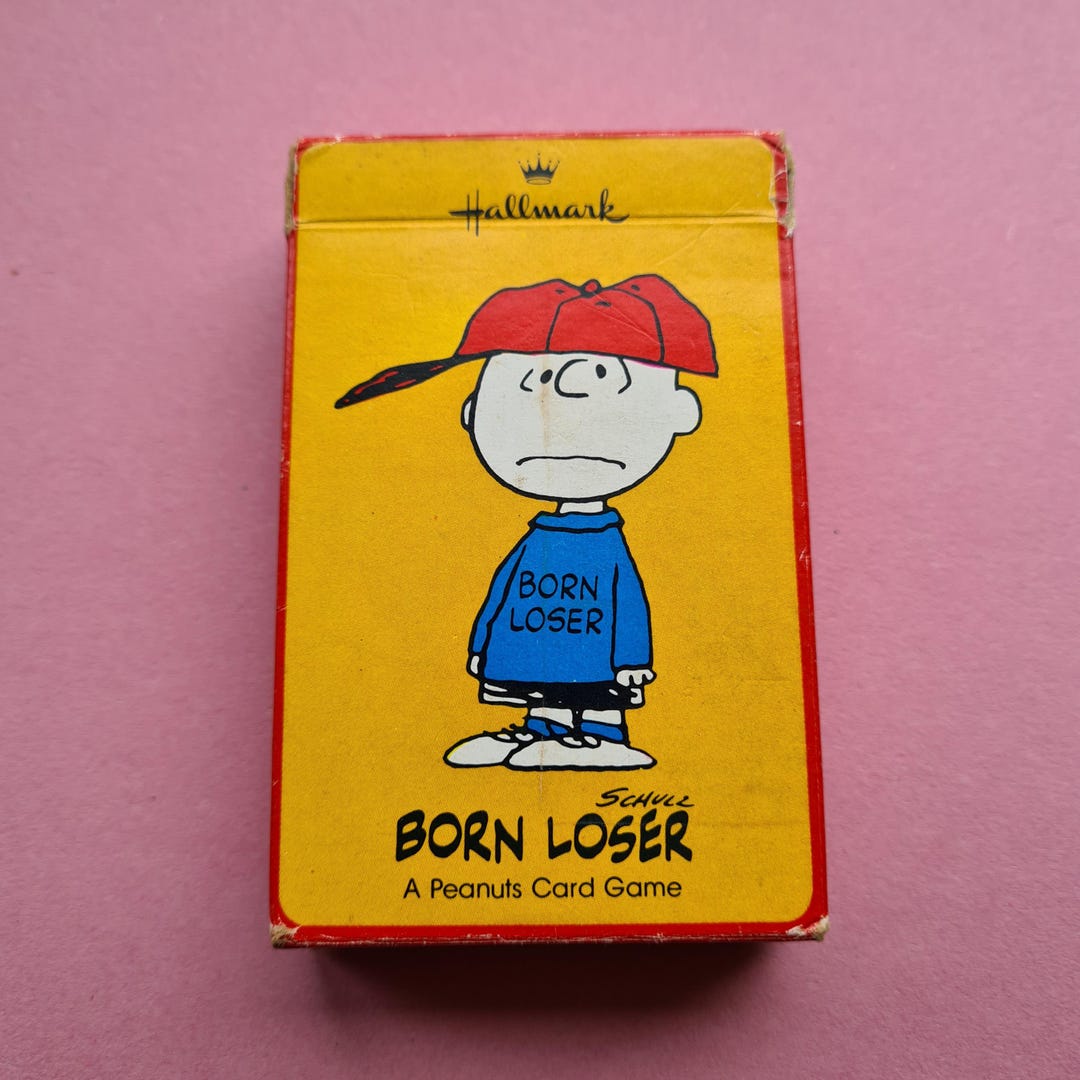 Born Loser A Peanuts Card Game Vintage Hallmark 1950, Vintage Peanuts ...