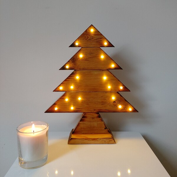 Large Wooden Christmas Tree - Etsy UK