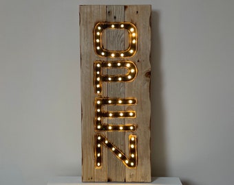 Light up Open Sign - Etsy