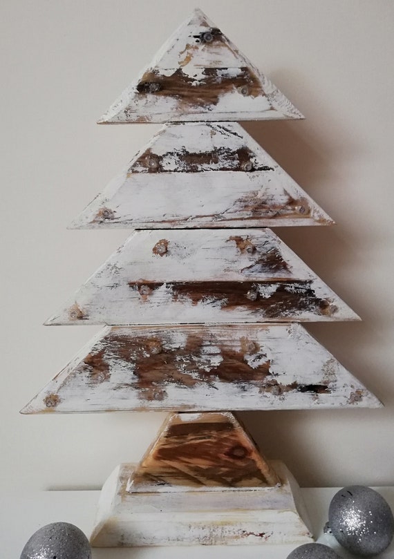 Rustic White Christmas Tree