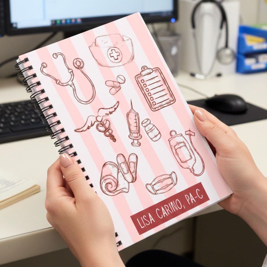 Custom Medical Notebook for Nurse Personalized Spiral Journal for ...