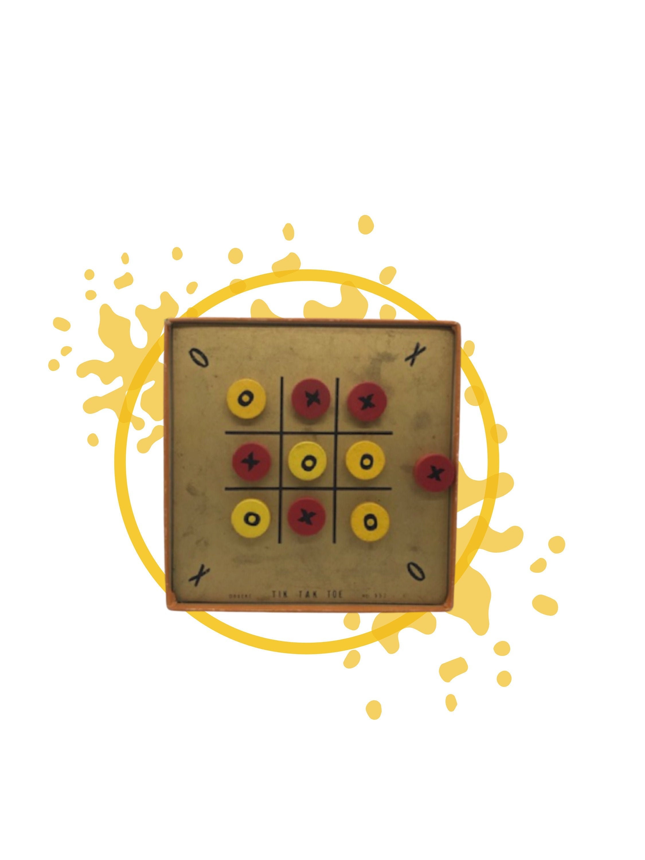 Board Games Games & Puzzles Metal Tik Tak Toe Board 1967 Toys & Games ...