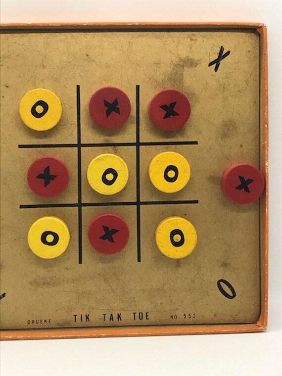 Board Games Games & Puzzles Metal Tik Tak Toe Board 1967 Toys & Games ...