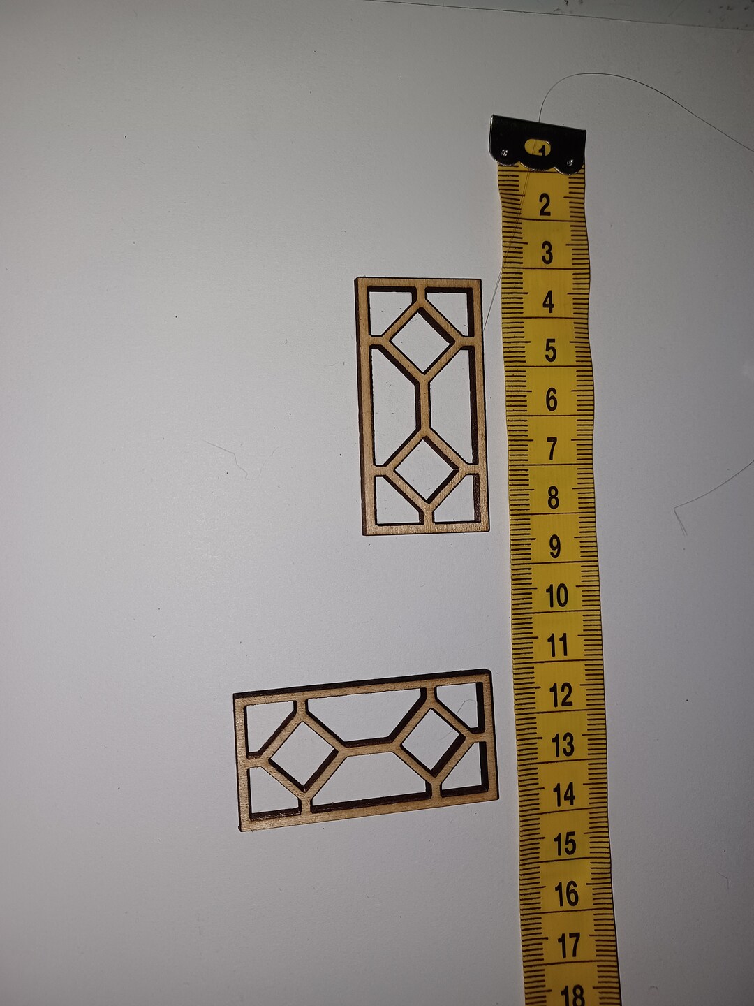 Set of Two - One Inch by Two Inch, 2.5 Cm by 5 Cm - Miniature Wooden ...