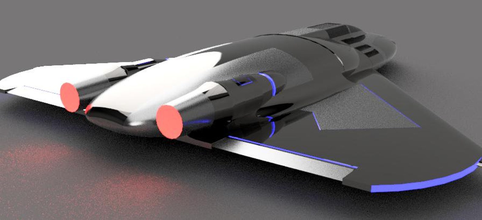 3D Print Spaceship Toy - STL and OBJ Model Files for Instant Digital ...