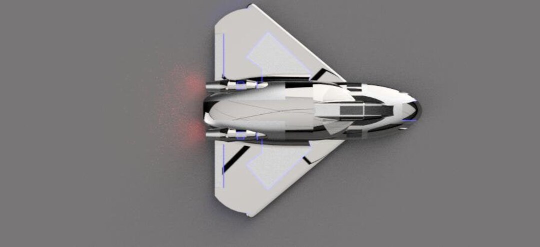 3D Print Spaceship Toy - STL and OBJ Model Files for Instant Digital ...