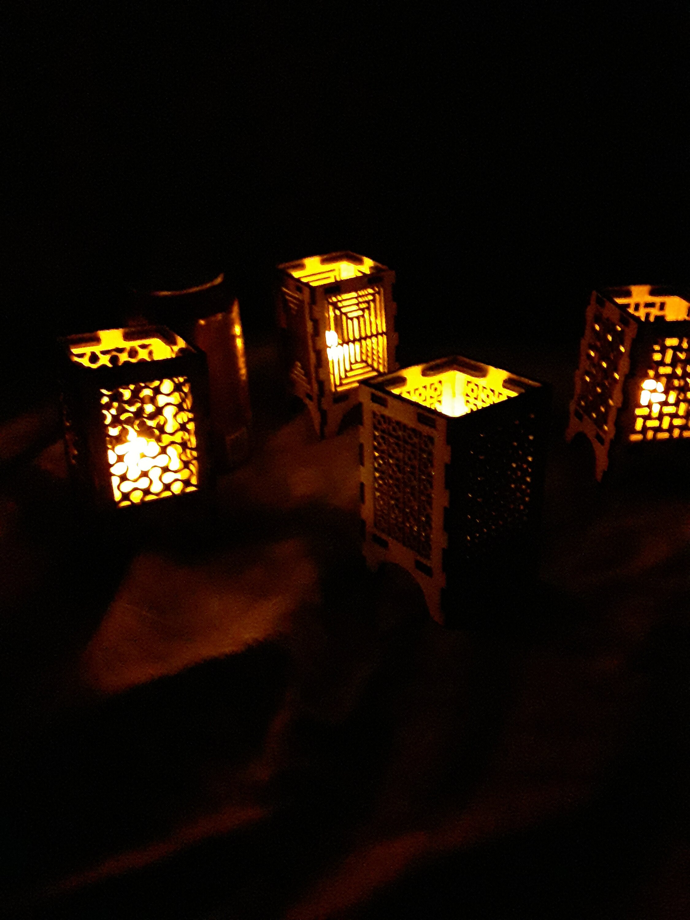 Laser Files for DIY Mini Lanterns | Ai Pdf Svg Dxf File | Kids STEM ...