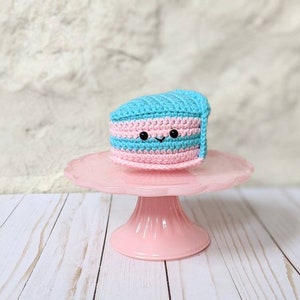 CROCHET PATTERN: Birthday Cake Slice Play Food, Amigurumi Downloadable ...