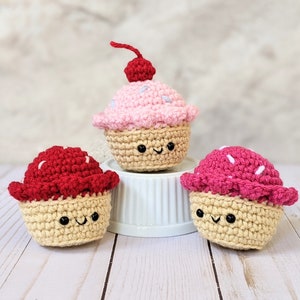 CROCHET PATTERN: Birthday Cake and Cupcake Plush Toys, Party ...