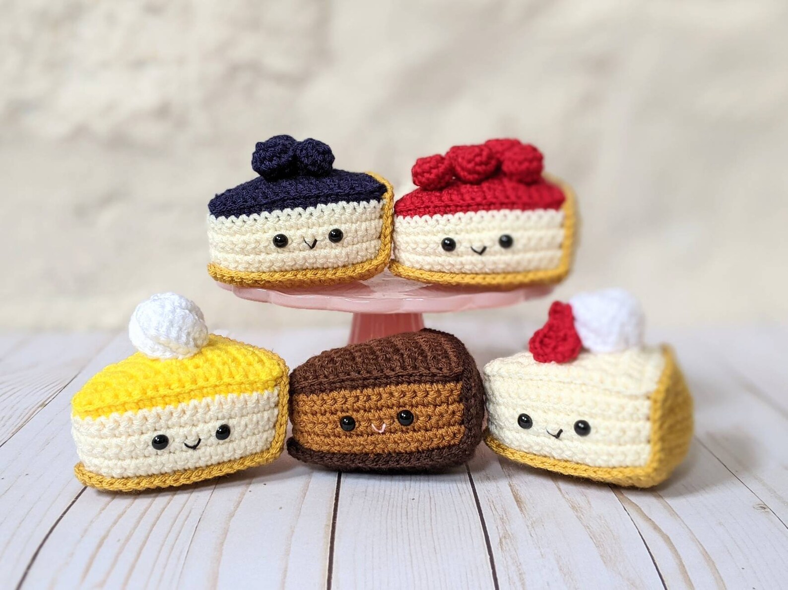 CROCHET PATTERN: Cherry Cheesecake Play Food, Amigurumi Downloadable ...