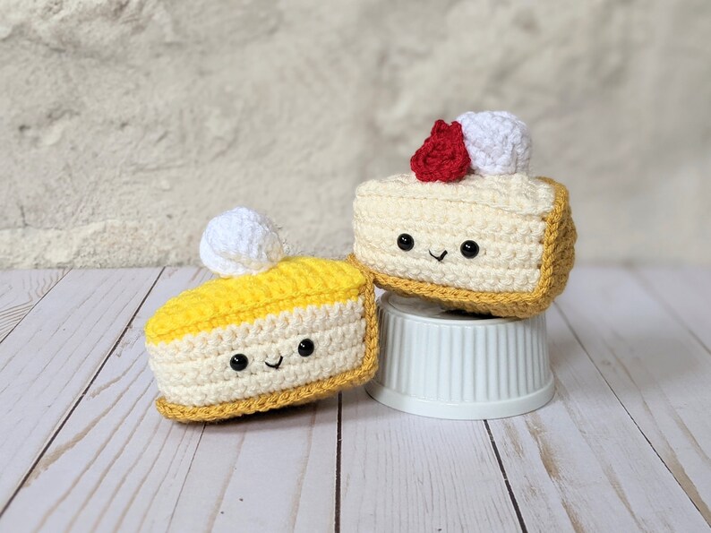 CROCHET PATTERN: Cherry Cheesecake Play Food, Amigurumi Downloadable ...
