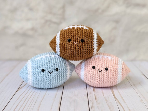 CROCHET PATTERN: Football Amigurumi Plush Downloadable PDF | Etsy